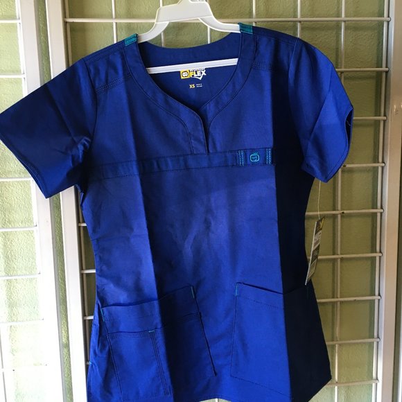 WonderWink | Tops | Wonderwink Patience Curved Notch Neck | Poshmark